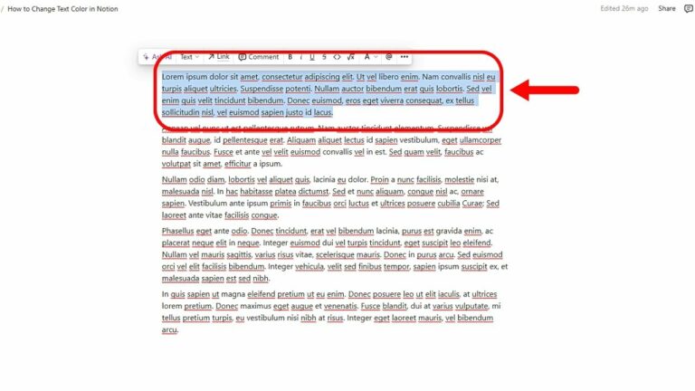 Changing Text Color in Notion: A Step-by-Step Guide