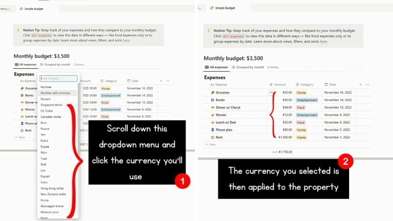 How to Change Currency in Notion (2025)