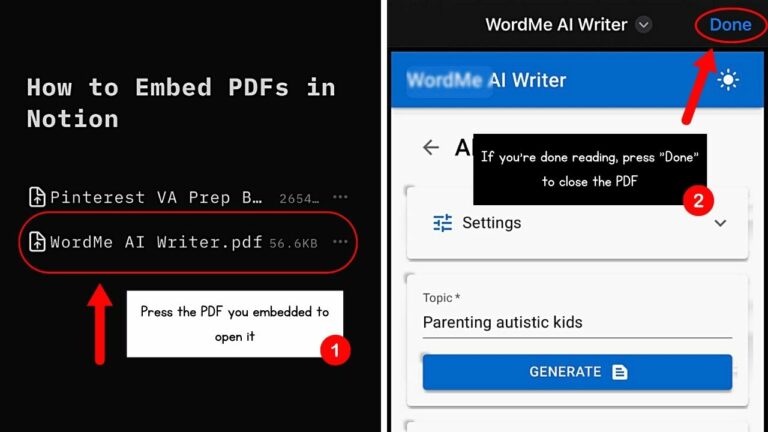 How to Embed PDF in Notion (Desktop & Mobile)