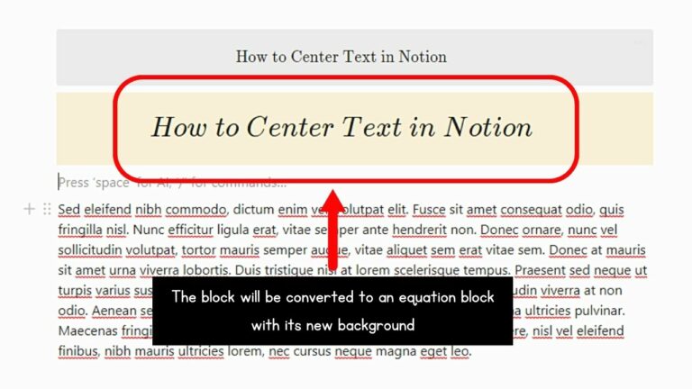 How to Center Text in Notion (Step-by-Step Guide)