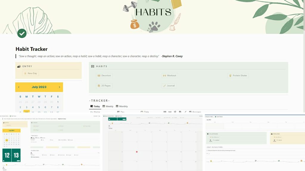 10 Free Notion Habit Tracker Templates in 2025