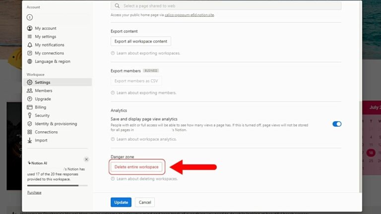 How to Delete Workspace and Teamspace in Notion