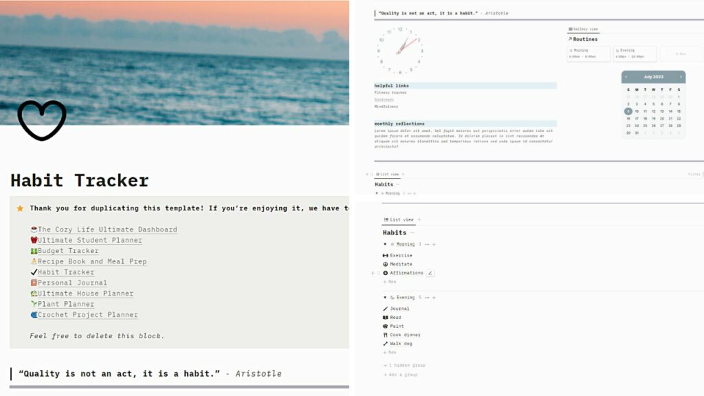 10 Free Notion Habit Tracker Templates in 2025