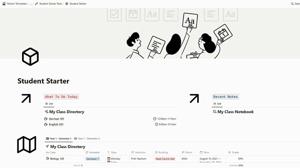 20 Free and Paid Notion Templates for Students (2025)
