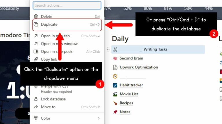 How To Duplicate Databases In Notion 2025
