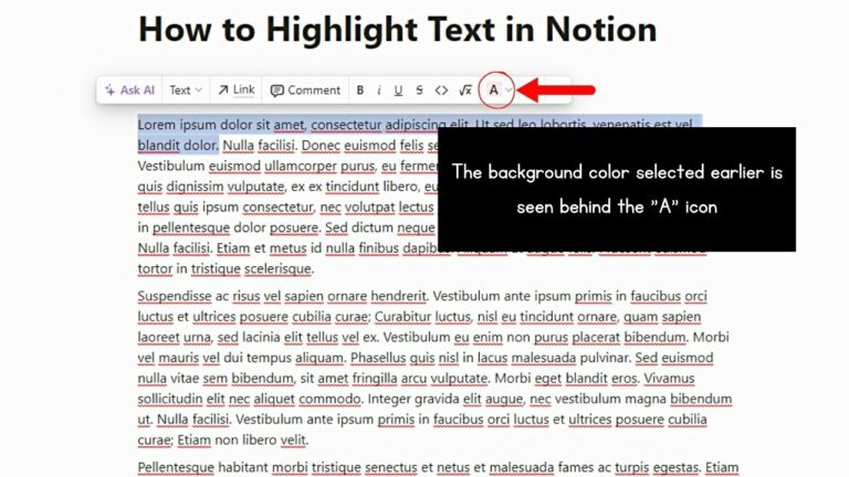 How to Highlight Text in Notion — The Easiest Guide!