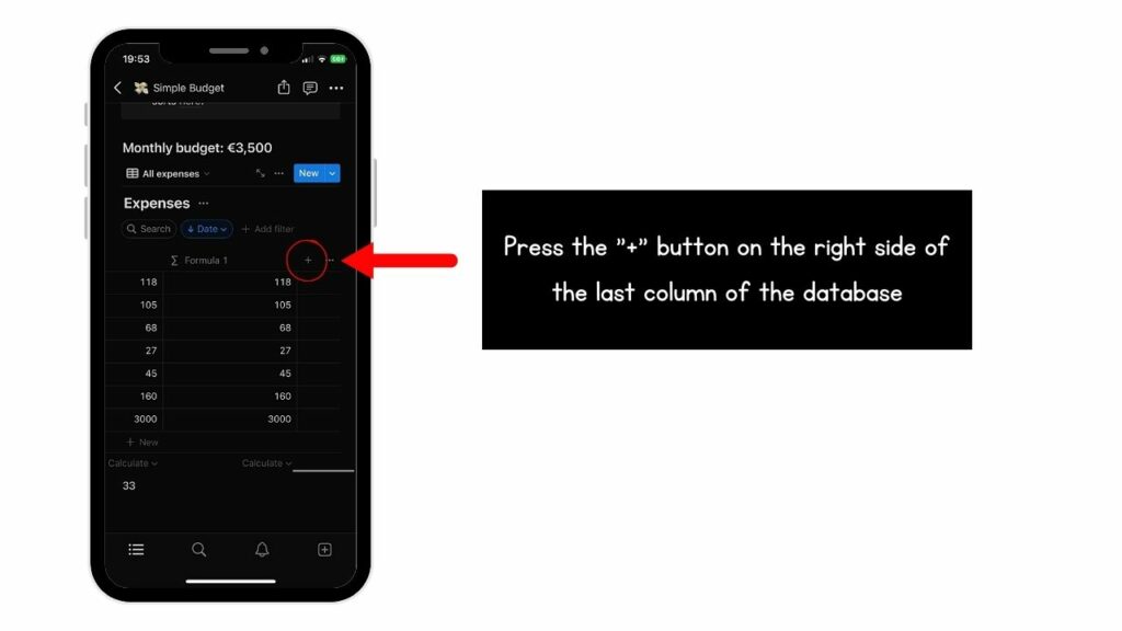 How to Sum a Column or Row in Notion