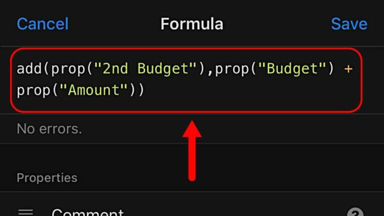 How to Sum a Column or Row in Notion