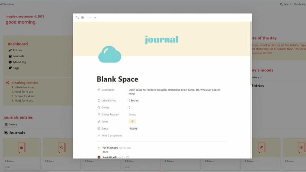 10 Best & Free Notion Journal Templates (2025)