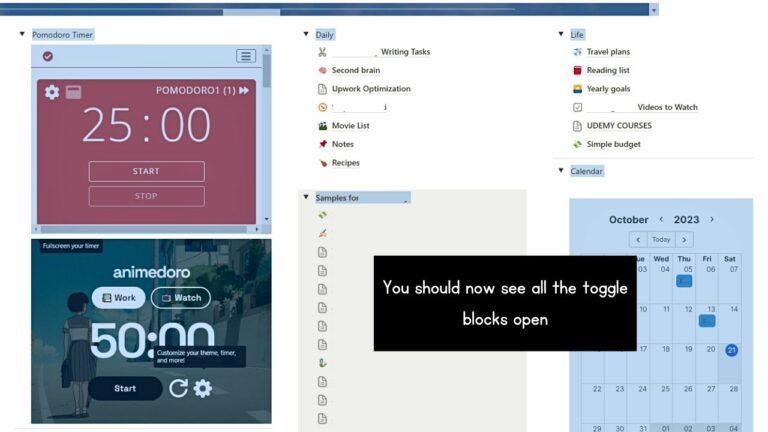 How to Open All Toggles in Notion (3 Best Methods)