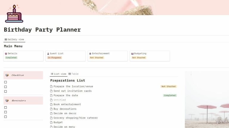 10 Best Notion Event Planning Templates 2025 (Free & Paid)