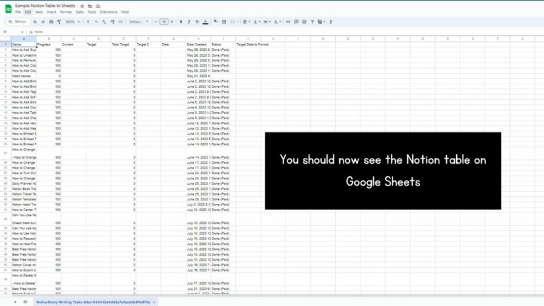 How to Export Notion Table to Excel or Google Sheets (2025) How to Export Notion Table to Excel or Google Sheets (2025)