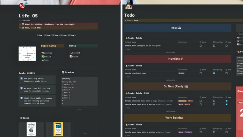 10 Best Notion Life OS Templates in 2025 (Free & Paid)