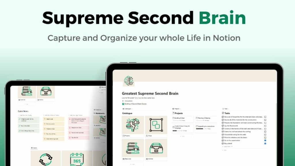 10 Best Notion Second Brain Templates 2025 (Free & Paid)