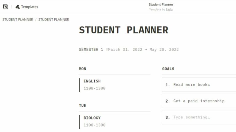 10 Best Notion Class Schedule Templates 2025 (Free & Paid)