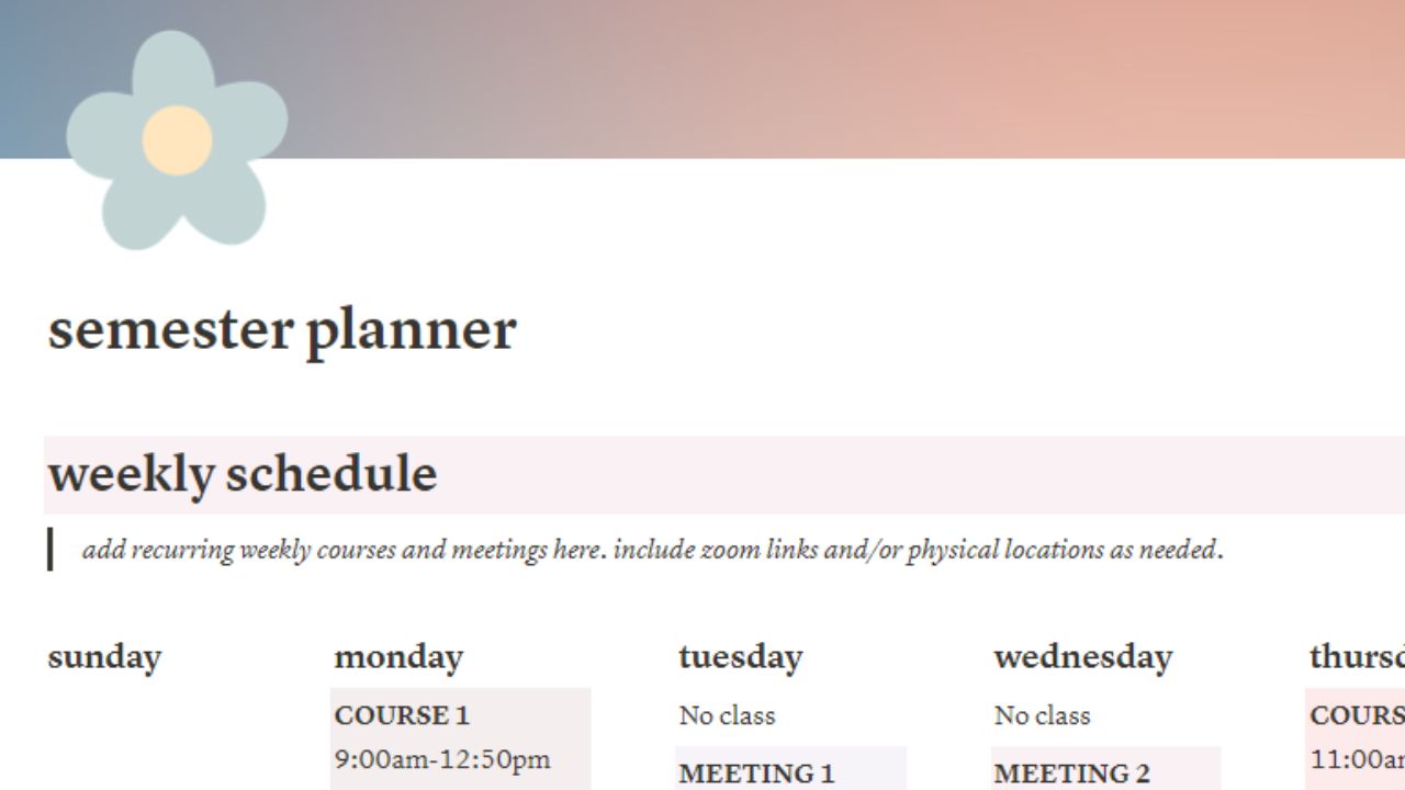 10 Best Notion Class Schedule Templates 2025 (Free & Paid)