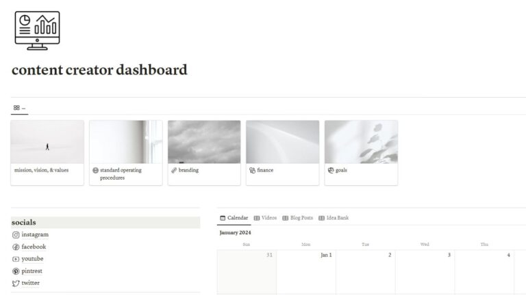 10 Best Notion Templates for Creators 2025 (Free & Paid)