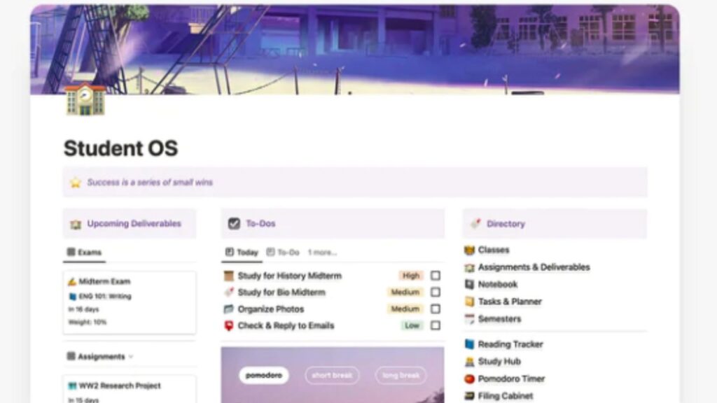 20 Free and Paid Notion Templates for Students (2025)